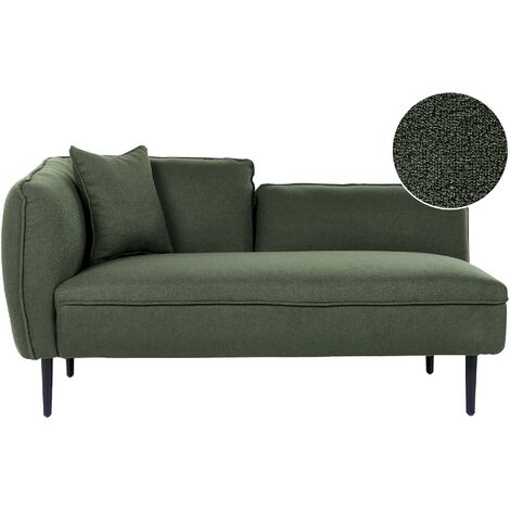 Dark green chaise lounge store