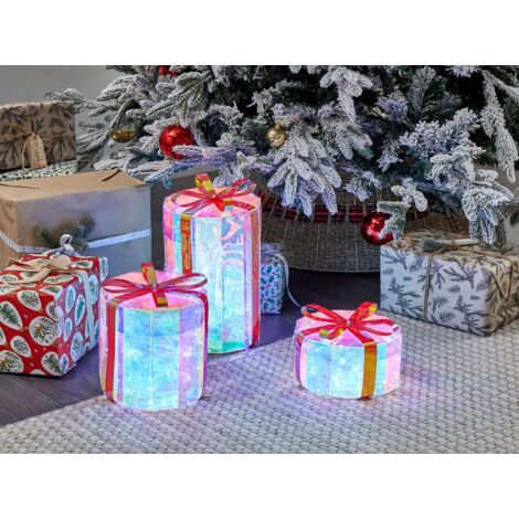 Set of 3 Indoor Outdoor LED Christmas Decoration Accessory Gifts ...