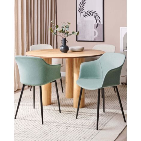 Set of 2 Dining Chairs ELIM Mint Green
