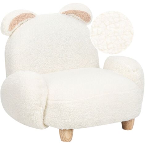 Kids Armchair Rabbit KANNA Boucle Off-White