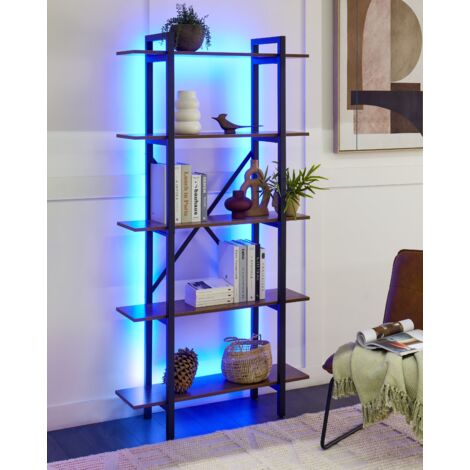 5 Tier Shelving Unit DARBY 180 cm Dark Brown