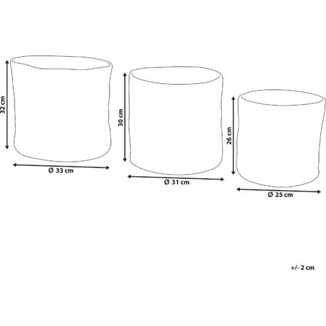 Woven Rope Natural Jute Set of 3 Baskets Storage Laundry Bin Artigala