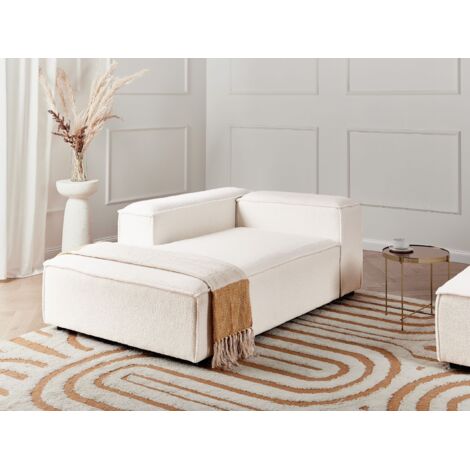 Right-Hand Chaise Lounge ARDAL Boucle Off-White