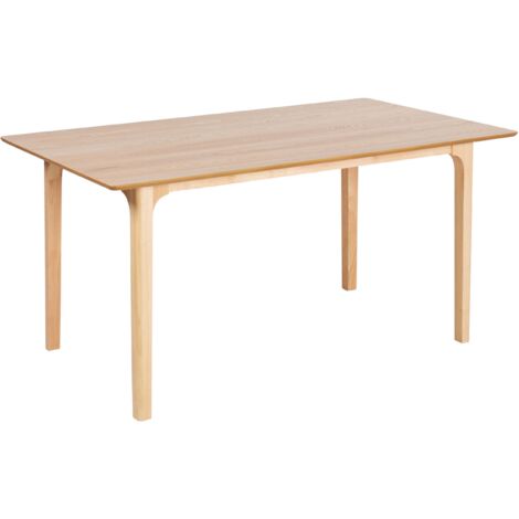 Dining Table DELMAS Light Ash Wood 160 cm 90 cm