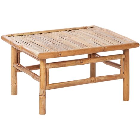 Garden Coffee Table CERRETO Bamboo Wood Brown