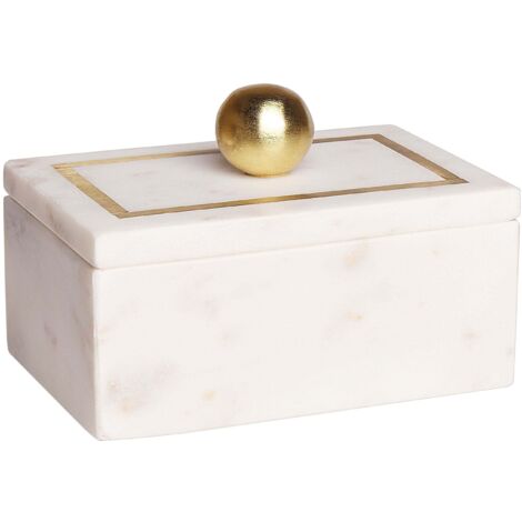 Trinket Box CHALANDRI Stone White