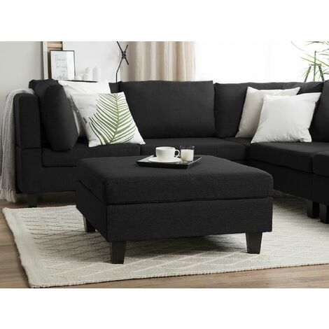 Black modern ottoman store