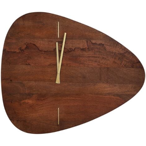 Wall Clock LOKTAK 71 cm Mango Wood Dark Brown
