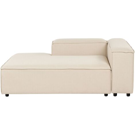 Right-Hand Chaise Lounge ARDAL Fabric Beige