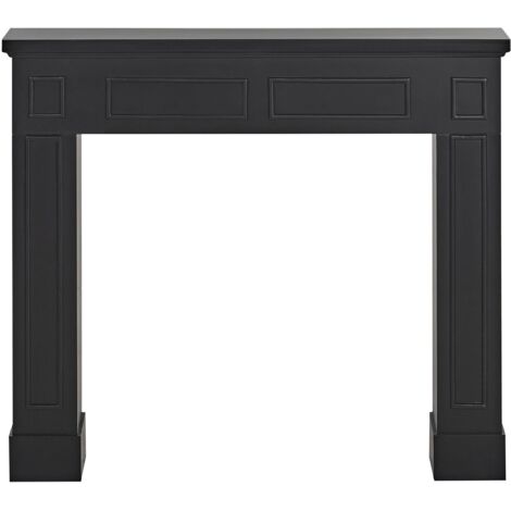 Fireplace Mantel BROADWATER Black