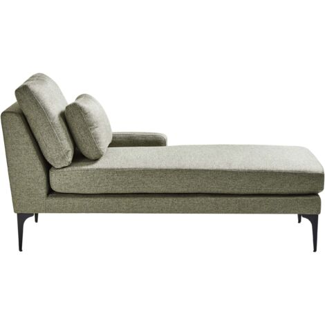 Left-Hand Chaise Lounge EWRON Fabric Green