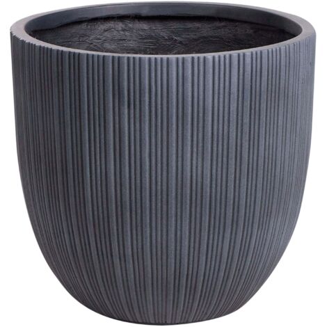 Plant Pot FRAXINUS 42 cm Graphite Grey