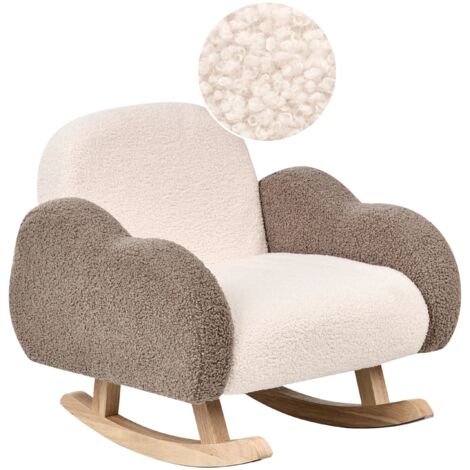 Kids Rocking Chair Cloud SKARE Boucle Beige
