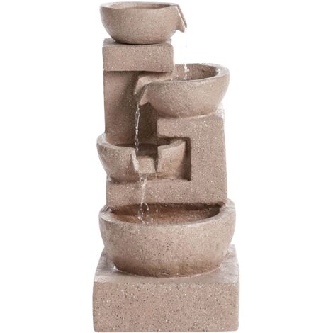 Garden Water Feature VALLESINELLA Light Brown