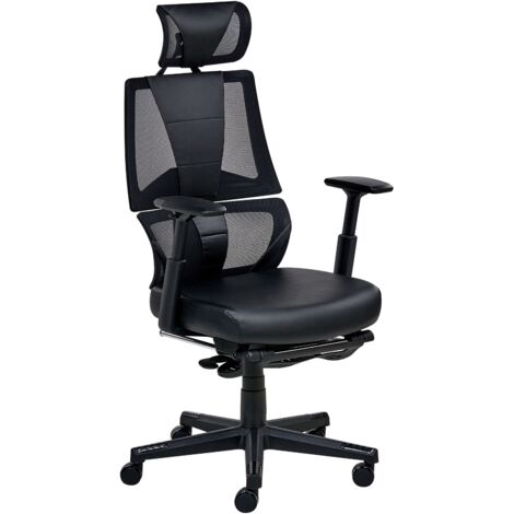 Office Chair CREATOR Faux Leather Black