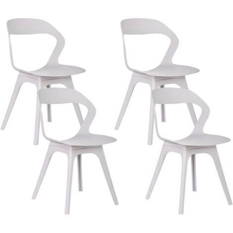 Set of 4 Chairs LACHANIA Taupe