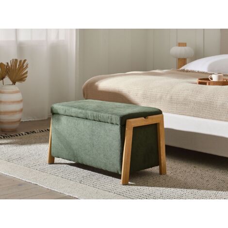 Storage Bench EDLAND Fabric Green
