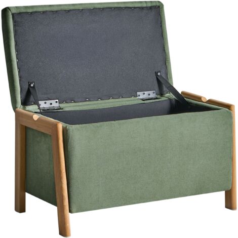 Storage Bench EDLAND Fabric Green