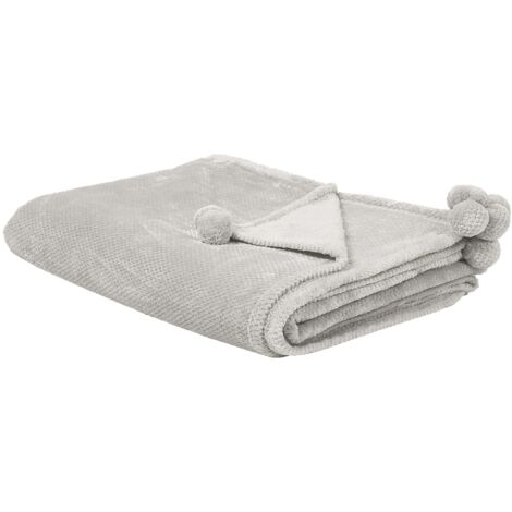 Blanket SAITLER 200 x 220 cm Light Grey