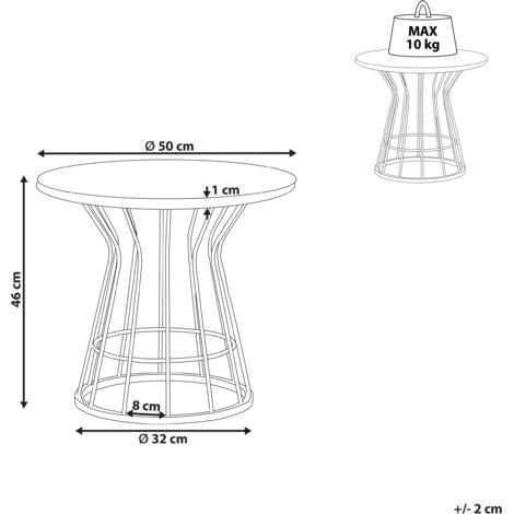 Coffee Table CONCAN White Marble