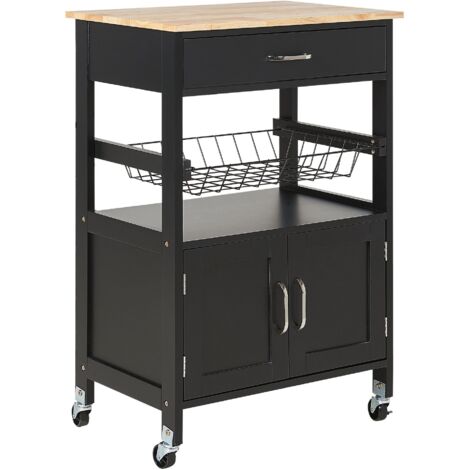 Kitchen Trolley LUGO Black