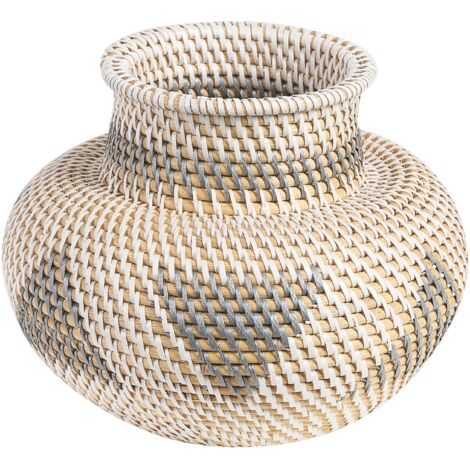 Decorative Vase ASAHAN Rattan 22 cm Natural