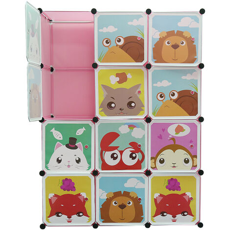 Armoire penderie plastique enfants pour en finir avec le désordre rose ...