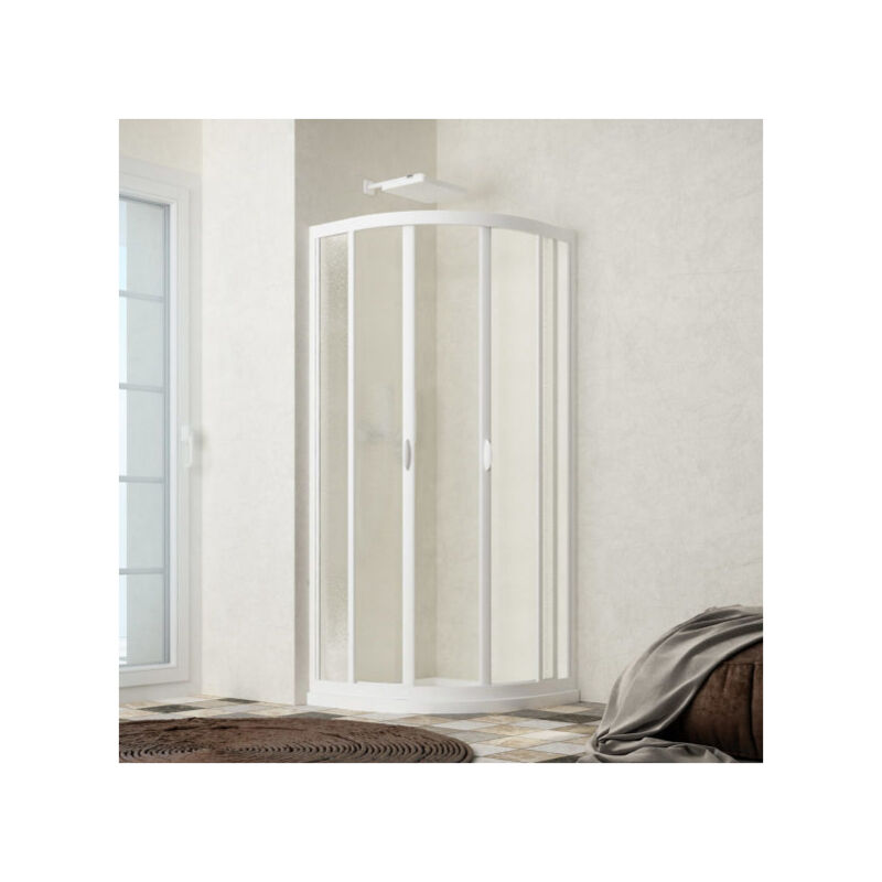 Forte - Box Doccia Ponte 75-70 / 75-70 - Raggio 38 cm - Scorrevole ...