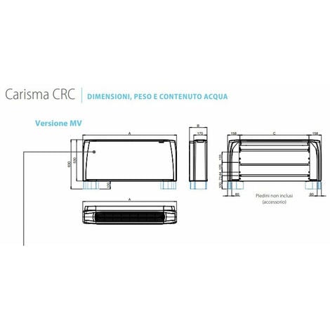 Sabiana - Ventilconvettore ambienti residenziali, hotel e uffici - Modello: Carisma CRC 13 MV
