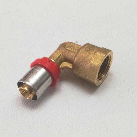 Tiemme - Raccordo Curvo/Gomito Femmina 3/4" Ø26 Multistrato A Pressare