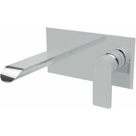 Teorema - Miscelatore Lavabo A Muro Cromato - Serie: Xs