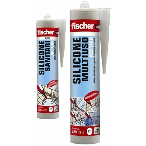 Fischer - Silicone Acetico Bianco 280 Ml