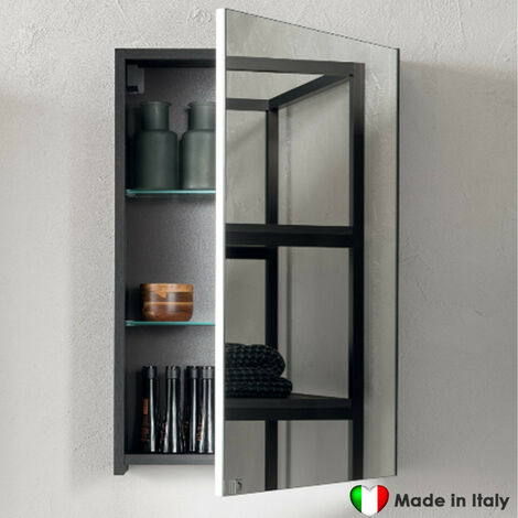 Specchio Contenitore COMPAB a Un'anta + Senza Lampada - Made In Italy ...