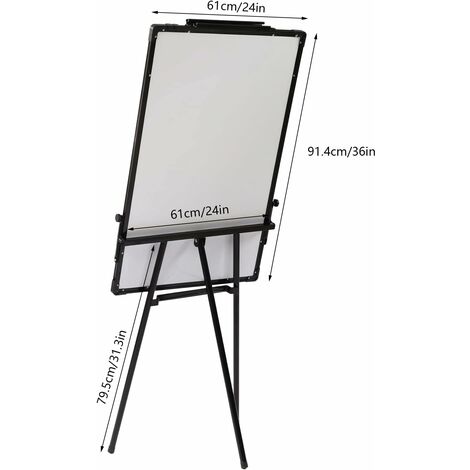 Flipchart stand tableau blanc trépied tableau blanc 61x91, 4cm ...