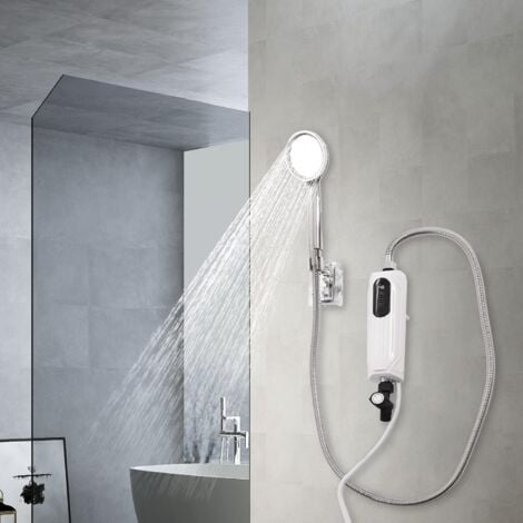 Chauffe-eau électrique instantané avec affichage LED - Mini chauffe-eau instantané sans ...