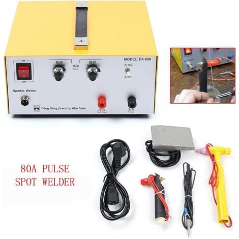 80A Dx-808 Pulse Spot Welder Machine à souder par points pour bijoux Or Argent Machine à souder ...