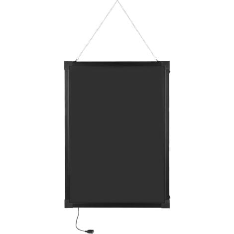Tableau d'écriture LED - 50 x 70 cm - Panneau publicitaire lumineux à ...
