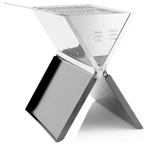 Barbecue pliable portable - En acier inoxydable - Pliable - Pour le ...