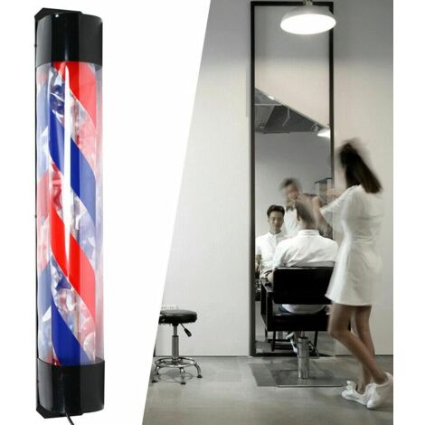 LED Barbers Pole Light Outdoor Barber Pole Rotating Light Light Barbershop Salon Sign Light ...