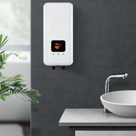Mini chauffe-eau sans réservoir 5500W, Chauffe-eau instantané , chauffe-eau électrique sans ...