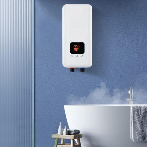 Mini chauffe-eau sans réservoir 5500W, Chauffe-eau instantané , chauffe-eau électrique sans ...