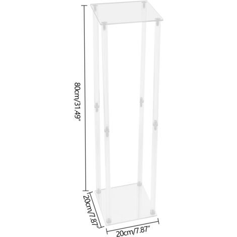 2 Pièces Acrylique Fleur Stand Centres De Table De Mariage Décor Clair Rack