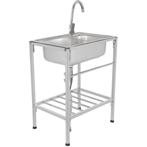 Lavabo Multifonction Mobile Évier De Cuisine Évier En Acier Inoxydable ...