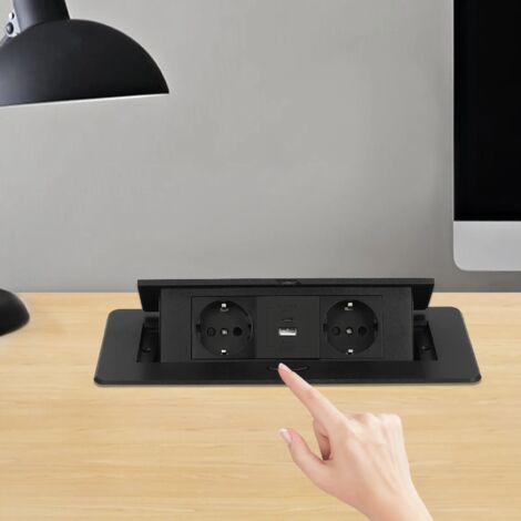 Multiprise rétractable, prise encastrée avec prise de table Pop-up USB ...