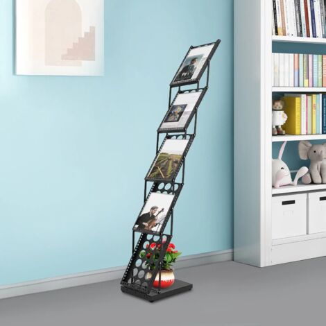 Présentoir à Brochures Porte Revues Pliable 5 étages Présentoir à ...