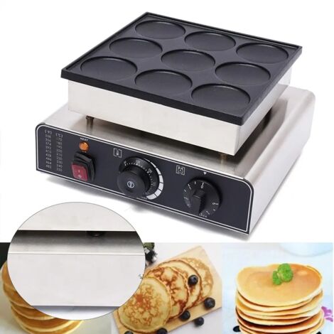 Mini machine à crêpes hollandaise, gaufrier électrique antiadhésif ...