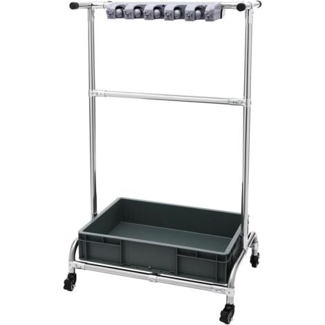 Support pour serpillère, porte-balai, support mobile pour le sol ...