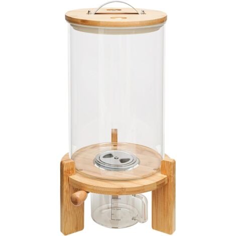 Distributeur de céréales en verre de 7,5 l - Grand distributeur de riz ...