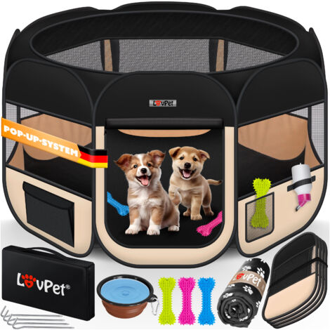 LOVPET® Parc pour chiots Parc pour animaux Pliable pour petits animaux ...