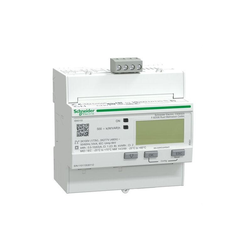 Medidor de energía iem3155 63 a clase 1 modbus MID